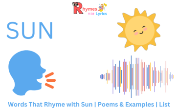 Words that Rhyme with Sun | Meaning | List & Examples